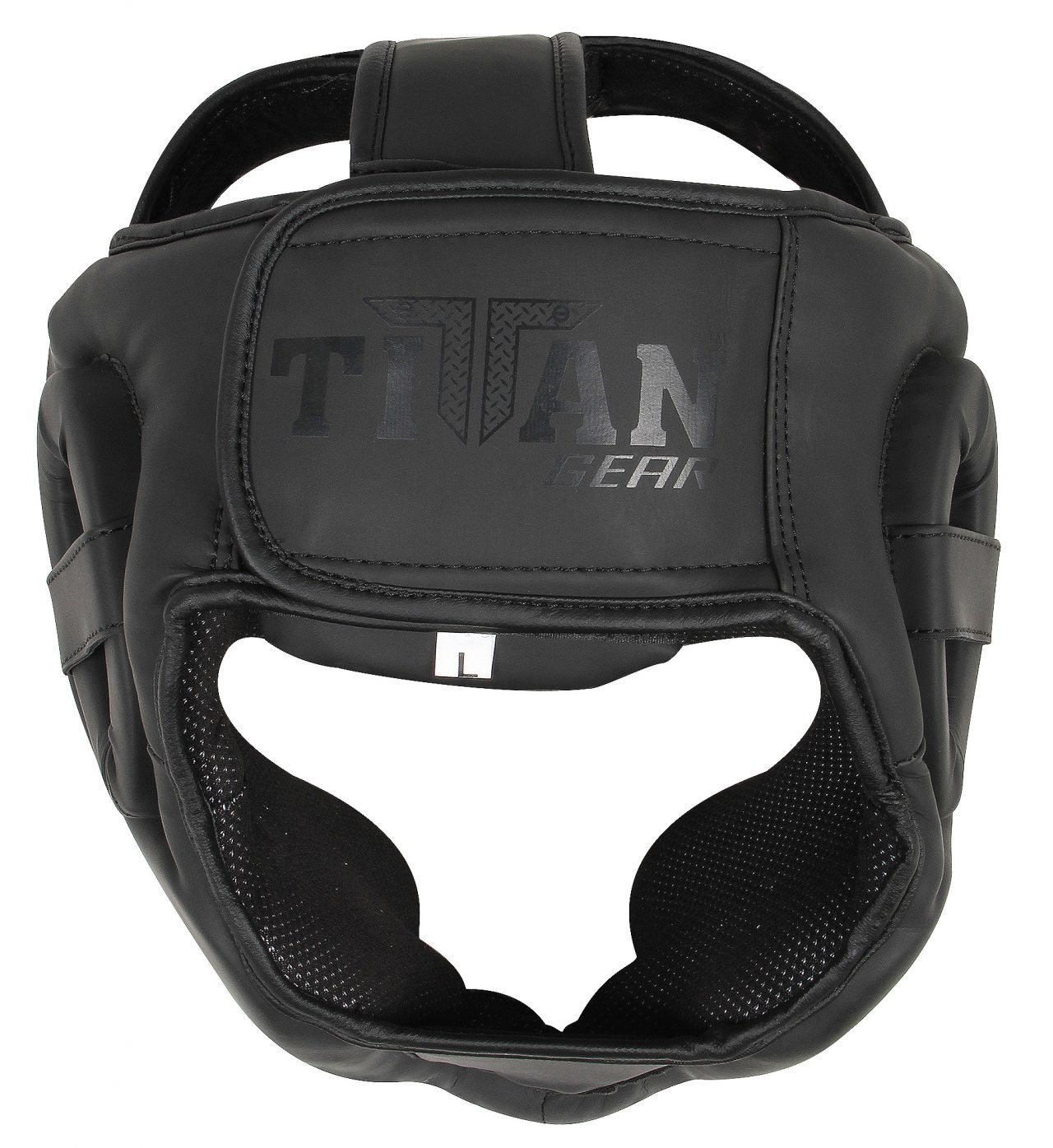 TITAN T4 MATTE BLACK HEADGEAR WITH CHIN PROTECTION » Titan-Gear