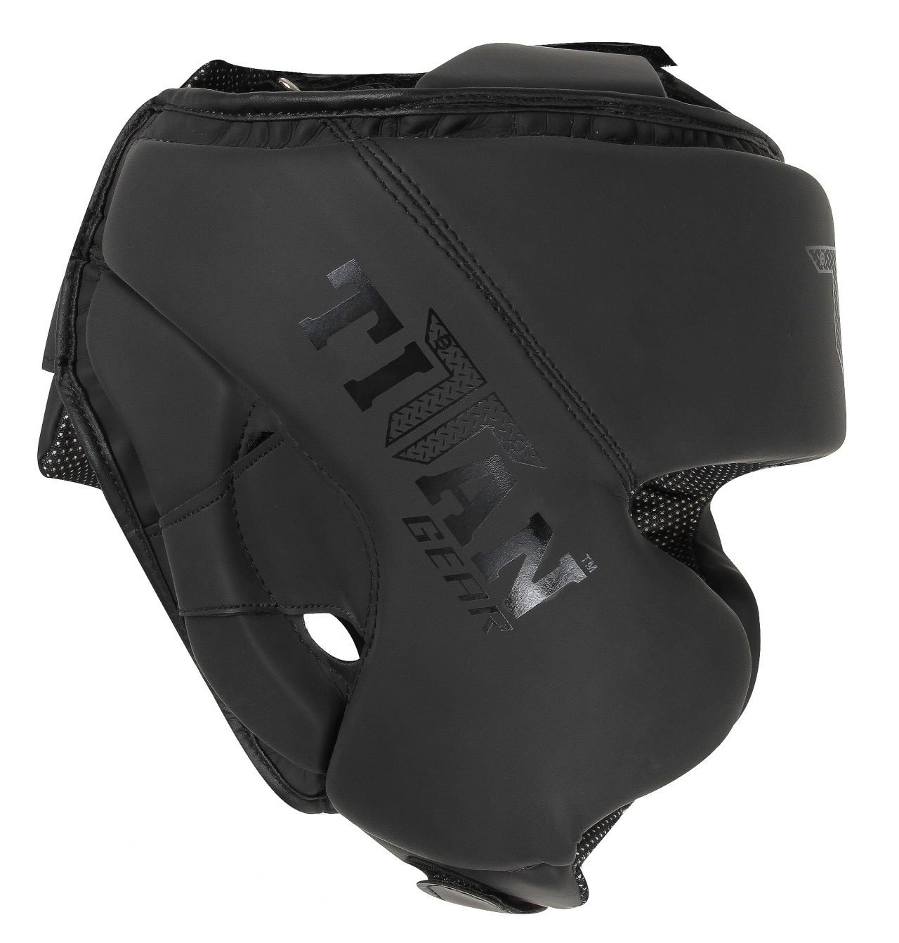 TITAN T4 MATTE BLACK HEADGEAR WITH STRAP » Titan-Gear